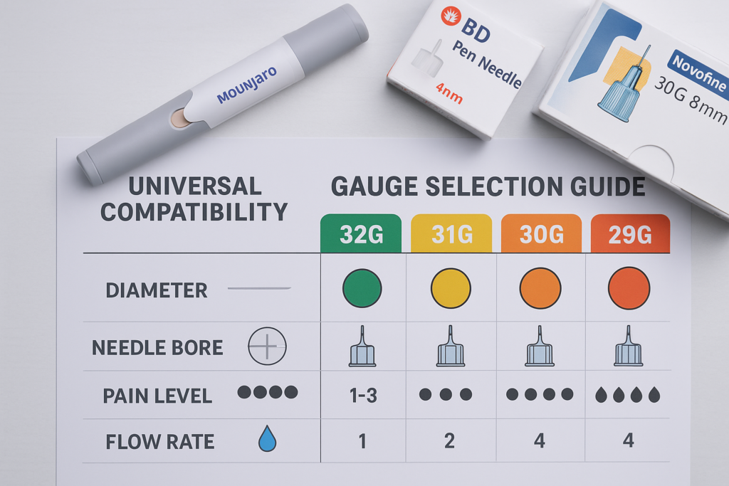 Which Needles Fit Mounjaro Pen? Gauge & Length Guide 2025