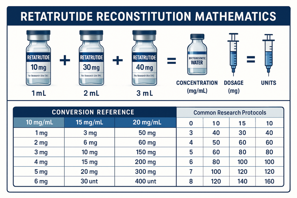 Retatrutide Dosage Calculator Mg To Units Conversion Guide